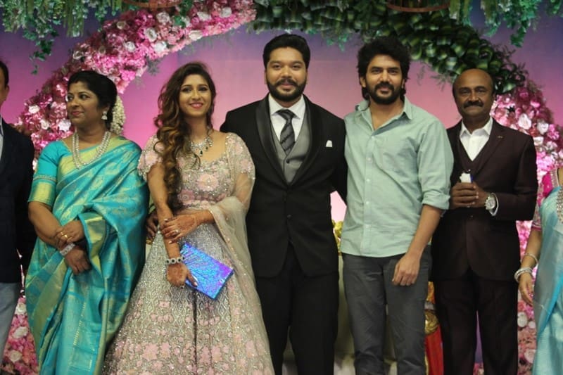 Actor MS Bhaskar's daughter Ishwarya Wedding Reception Photos | Tamilstar