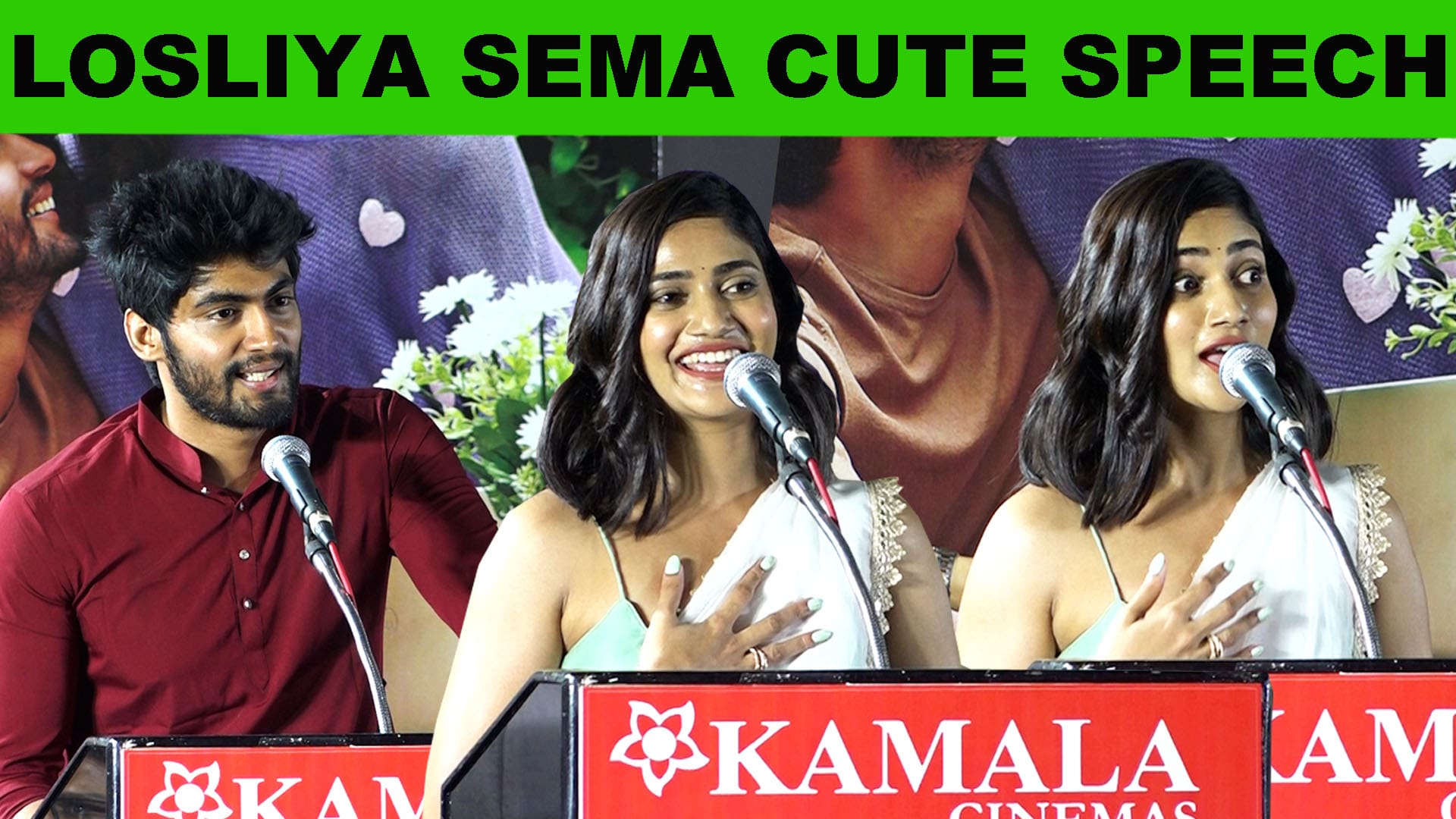 “ரொம்ப சந்தோஷமா இருக்கு“ - 😍 Losliya Cute & Tharshan Speech | Tamilstar