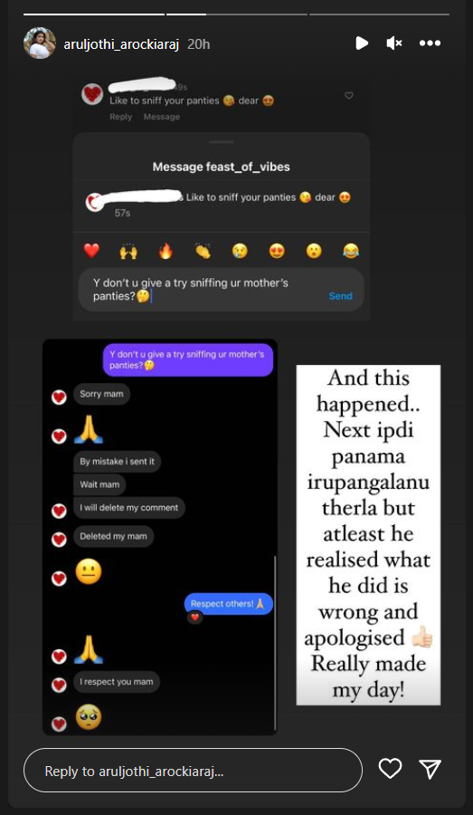 விவகாரமான கேள்வி கேட்ட ரசிகர் மன்னிப்பு கேட்க வைத்த பாரதி கண்ணம்மா அருள் ஜோதி. | Tamilstar